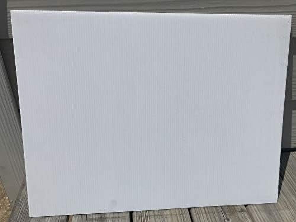 Yard Signs Pack of 40 White Blank Signs White 18"x24" x 4mm Corrugated ...