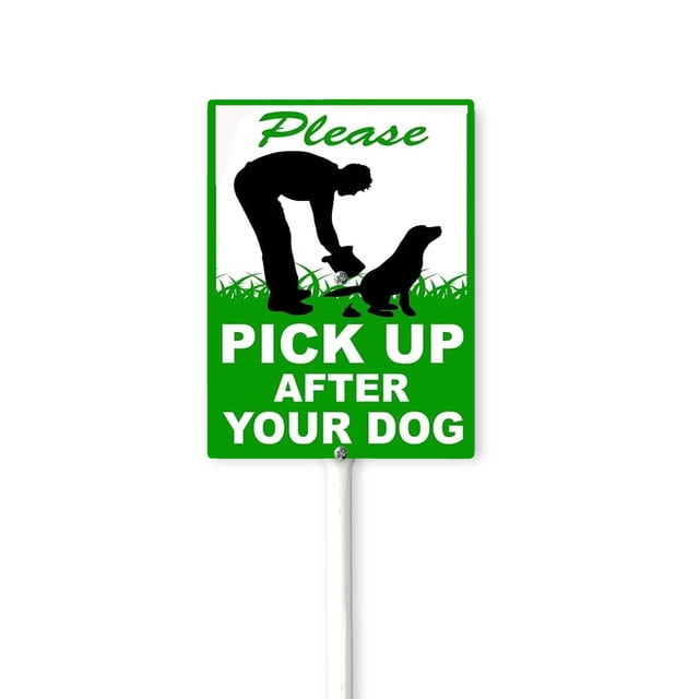 Yard Signs,Pick Up After Your Dog Sign，No Pooping Dog Signs For Yard ...