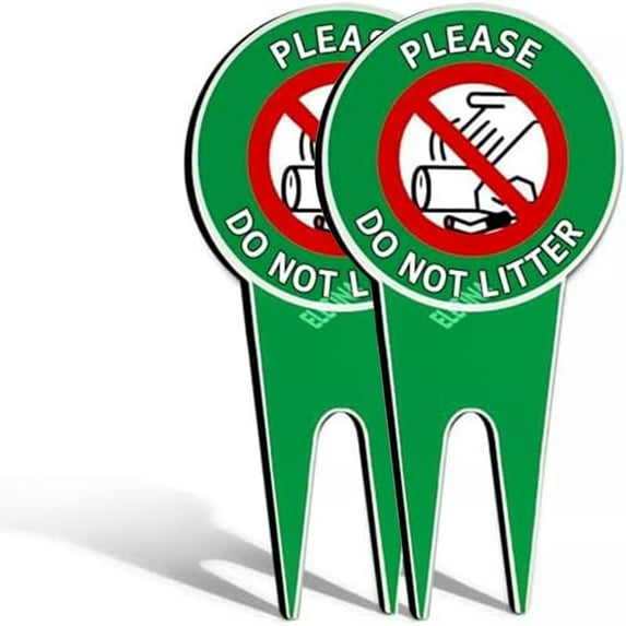Yard Signs - Please Do Not Litter - Metal Reflective Sign - Outdoor 6 X ...