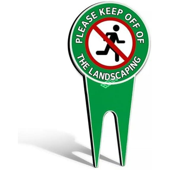 Yard Signs Please Keep Off of the landscaping Sign Metal Reflective ...