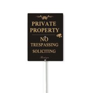 Signs Authority No Soliciting Sign for House - Metal Door Sign for ...