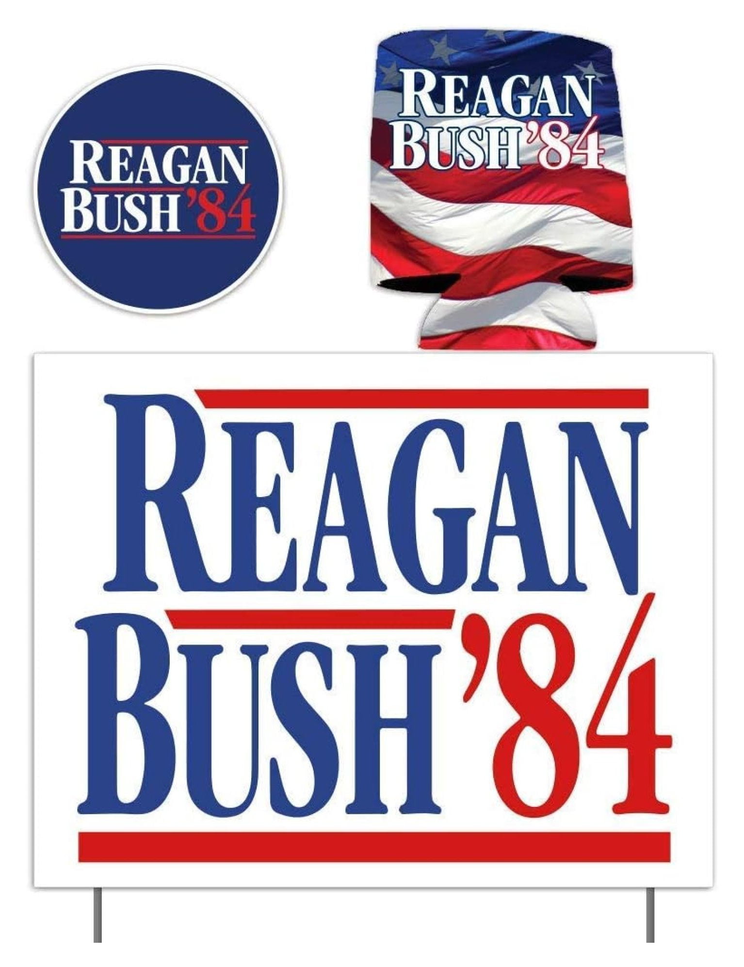 Yard Signs: Reagan Bush 84 Yard Sign Reagan Bush 84 Can Cooler and ...