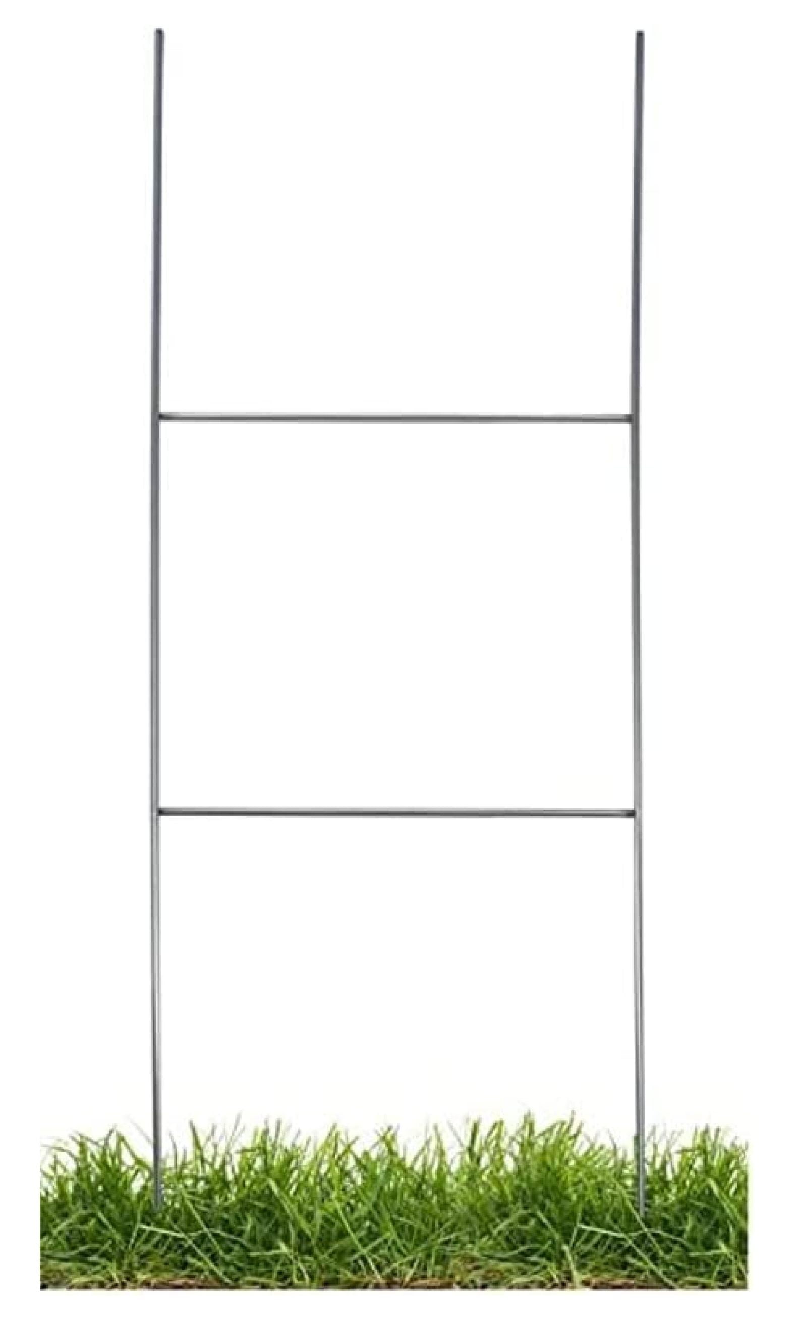 Yard Signs Step Stakes - 10 x 30 inch H Frame Wire Stake Sign Spikes ...