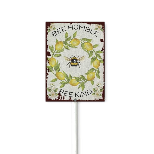 Yard Signs With Stakes Bee Humble Bumble Bee Garden Decor,Sign For ...