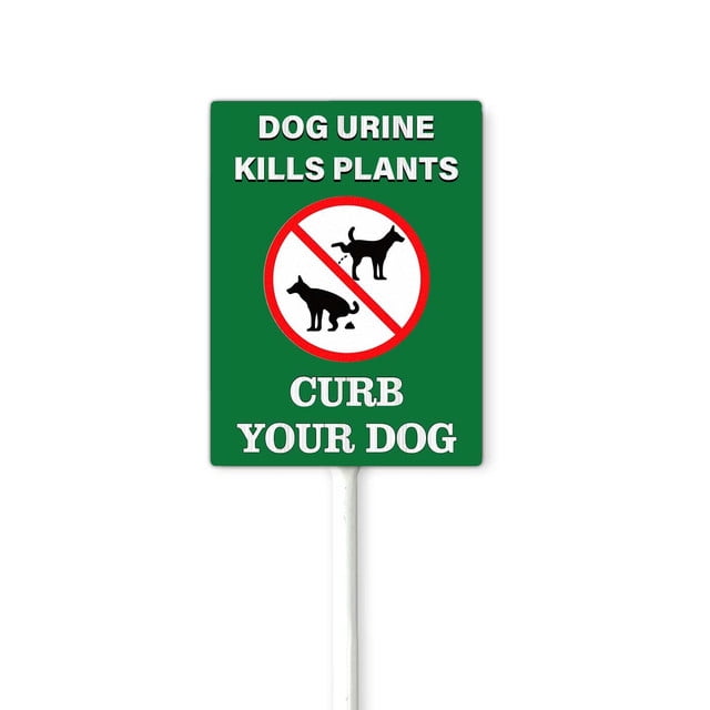 Yard Signs With Stakes No Dogs - Keep Dogs Off The Lawn, 24 Hour ...