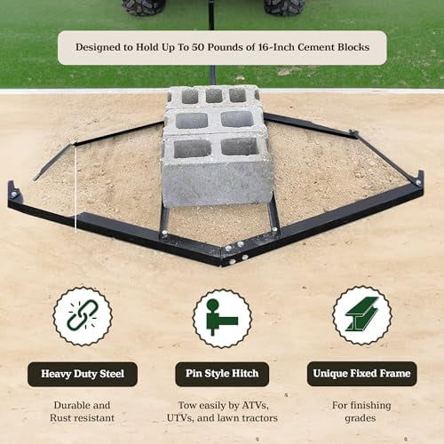 Yard Tuff 5.5 Foot ATV UTV Lawn Tractor Heavy Duty Durable Rust ...