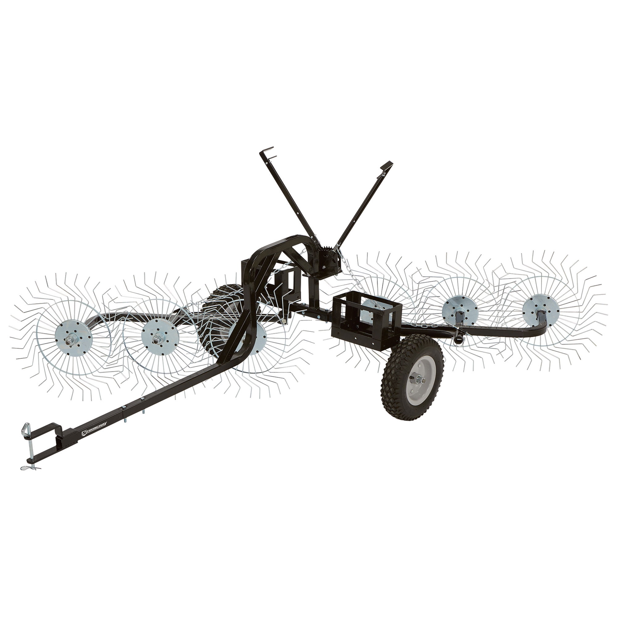 Yard Tuff 55-Inch Steel Tow-Behind Acreage Rake, ATV Lawn Garden ...