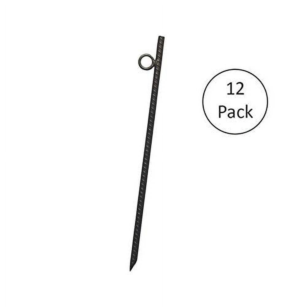 Yard Tuff Grip Rebar 18 Inch Steel Durable Heavy Duty Tent Canopy ...