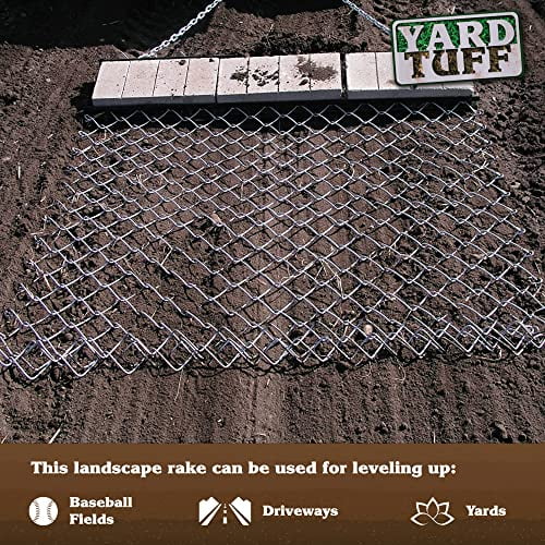 Yard Tuff Steel Drag Harrow/Field Leveler for ATV, UTV & Tractor with ...