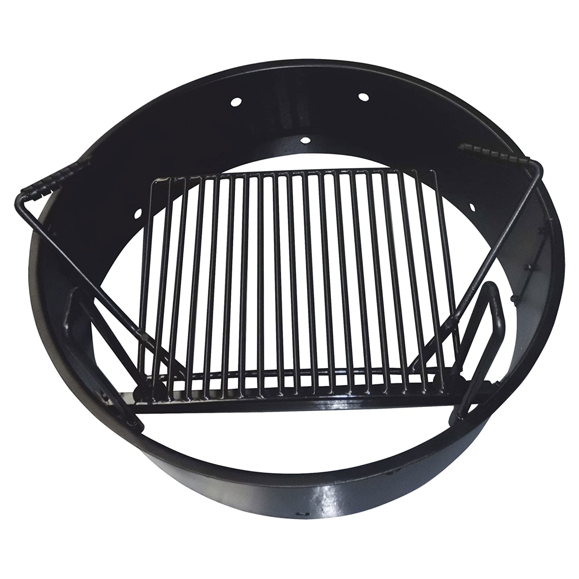Yard Tuff YTF-36FRG Steel 36 Inch Fire Ring with Adjustable Grate ...