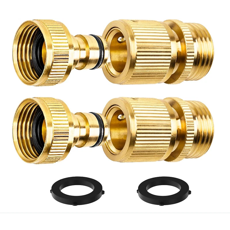 Yard Watering Connectors Garden Hose Quick Connect Fittings 3/4 Inch ...
