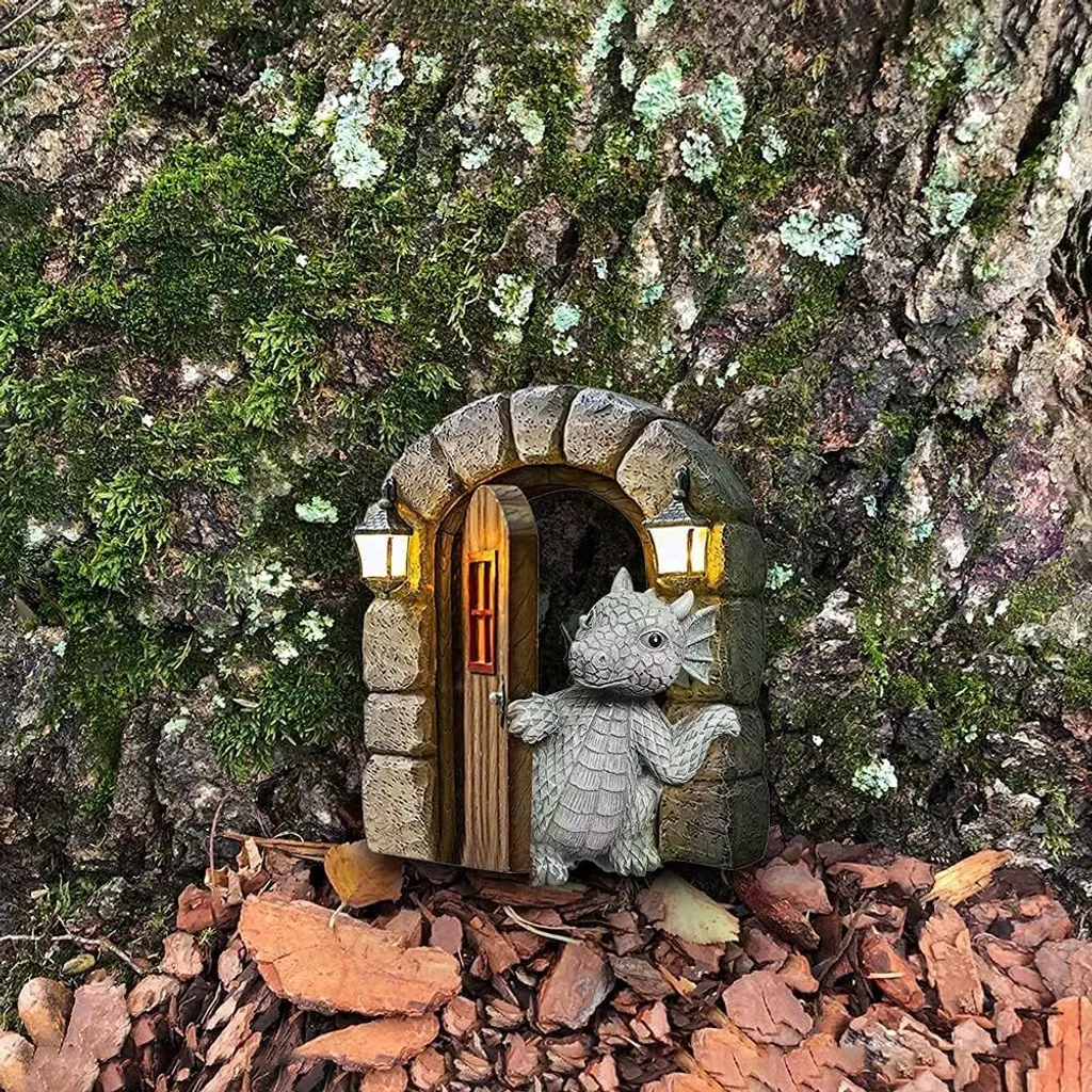 Yard dragon sculpture, dragon statue, home decoration, dinosaur figure ...