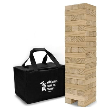 Giant Jumbling Tower Party Game with 51 Wood Blocks, for Families and ...