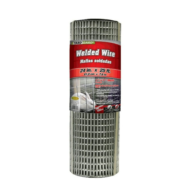 YardGard 2’ x 25’ 1 x 1" Square Mesh Poultry Netting Wire Fence ...