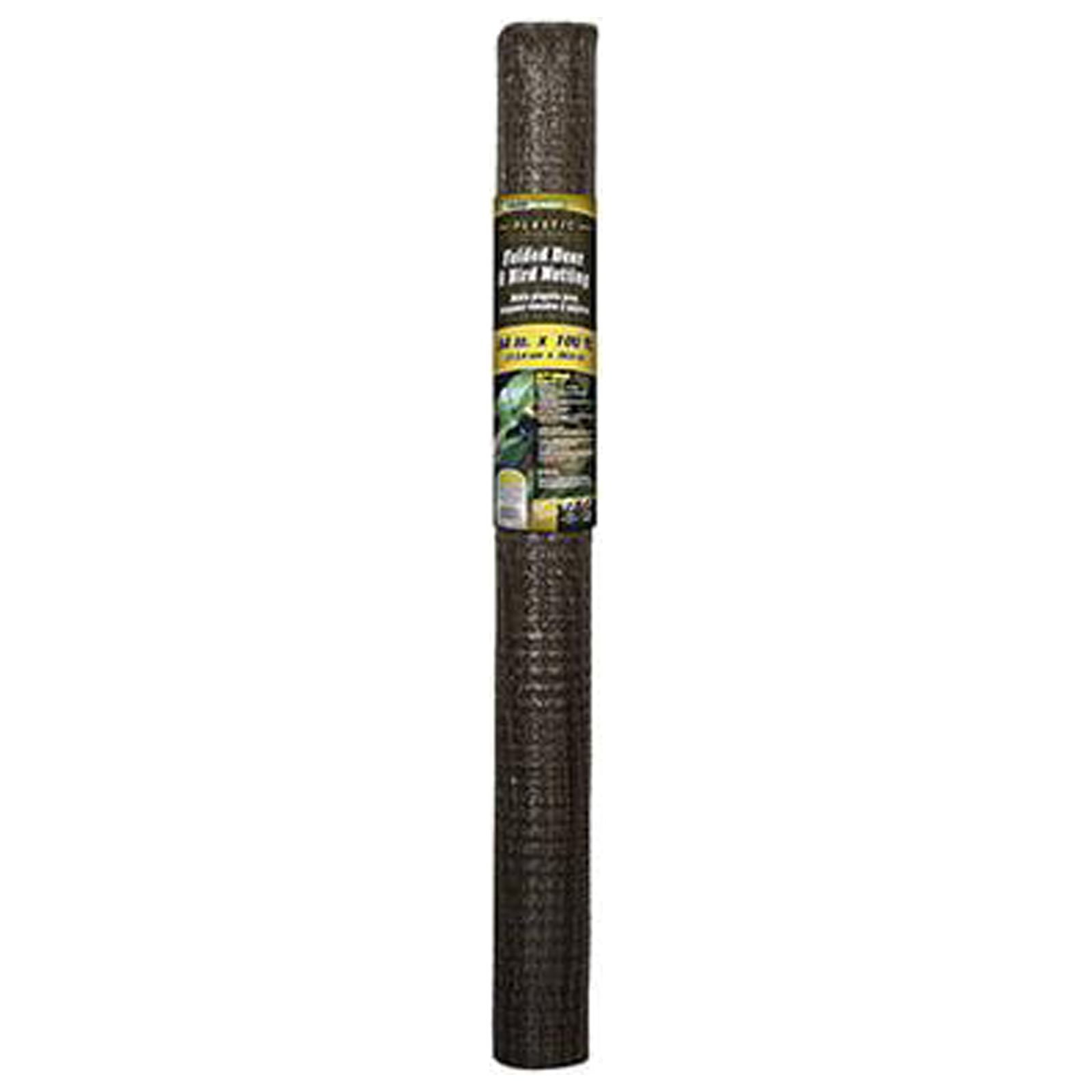 YardGard 889554A Economy-Grade Deer & Bird Mesh Netting, Black PVC, 7 x ...