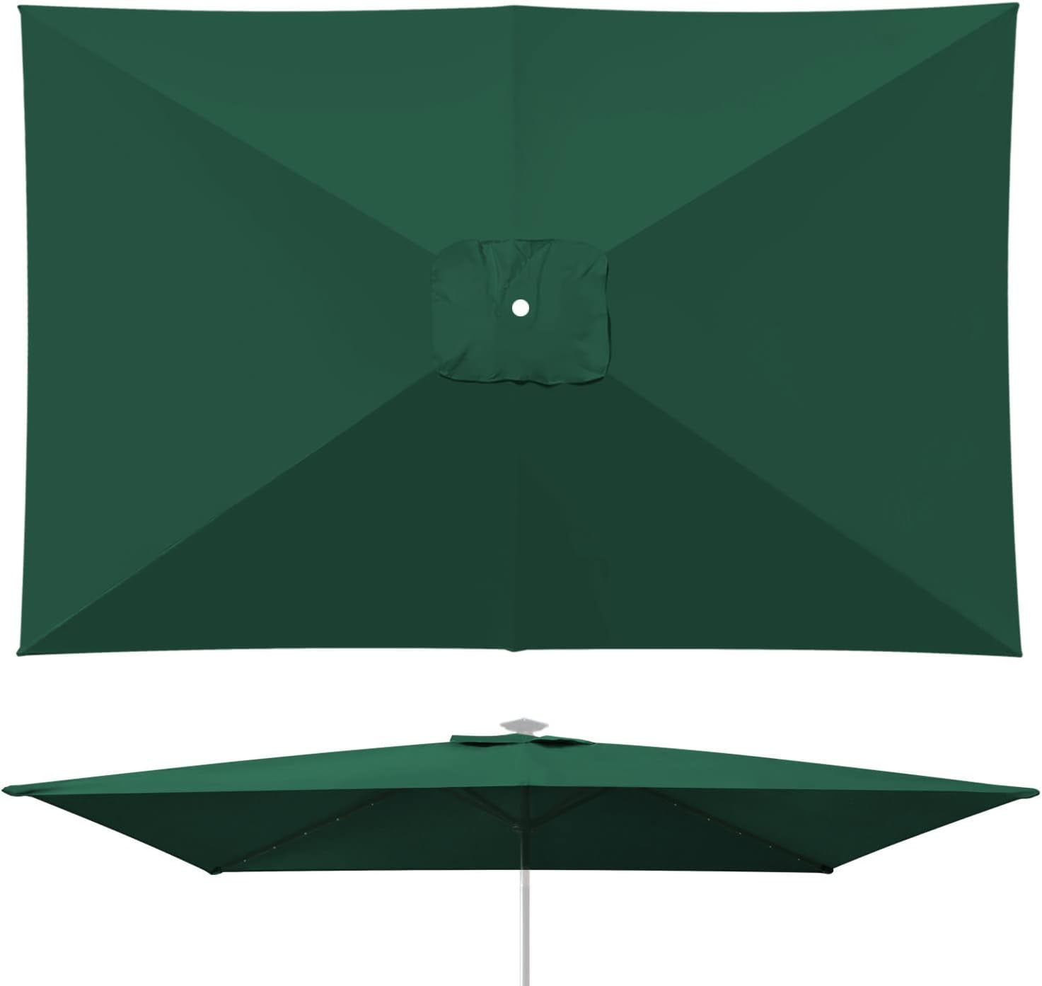 YardGrow 10'x6.5' Outdoor Patio Umbrella Replacement Canopy for 6 Ribs ...
