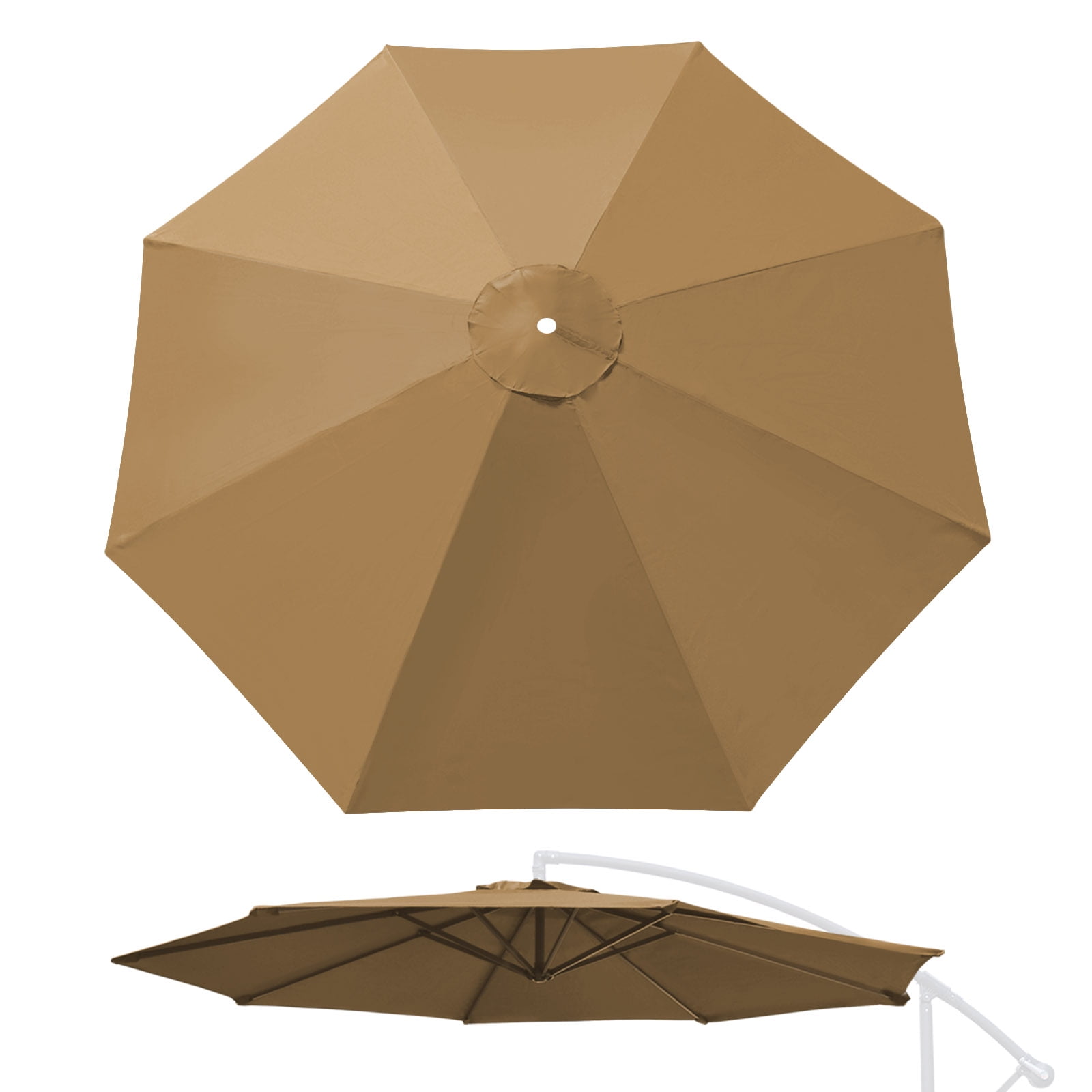 YardGrow 10ft 8 Ribs Umbrella Canopy Replacement, for Cantilever ...