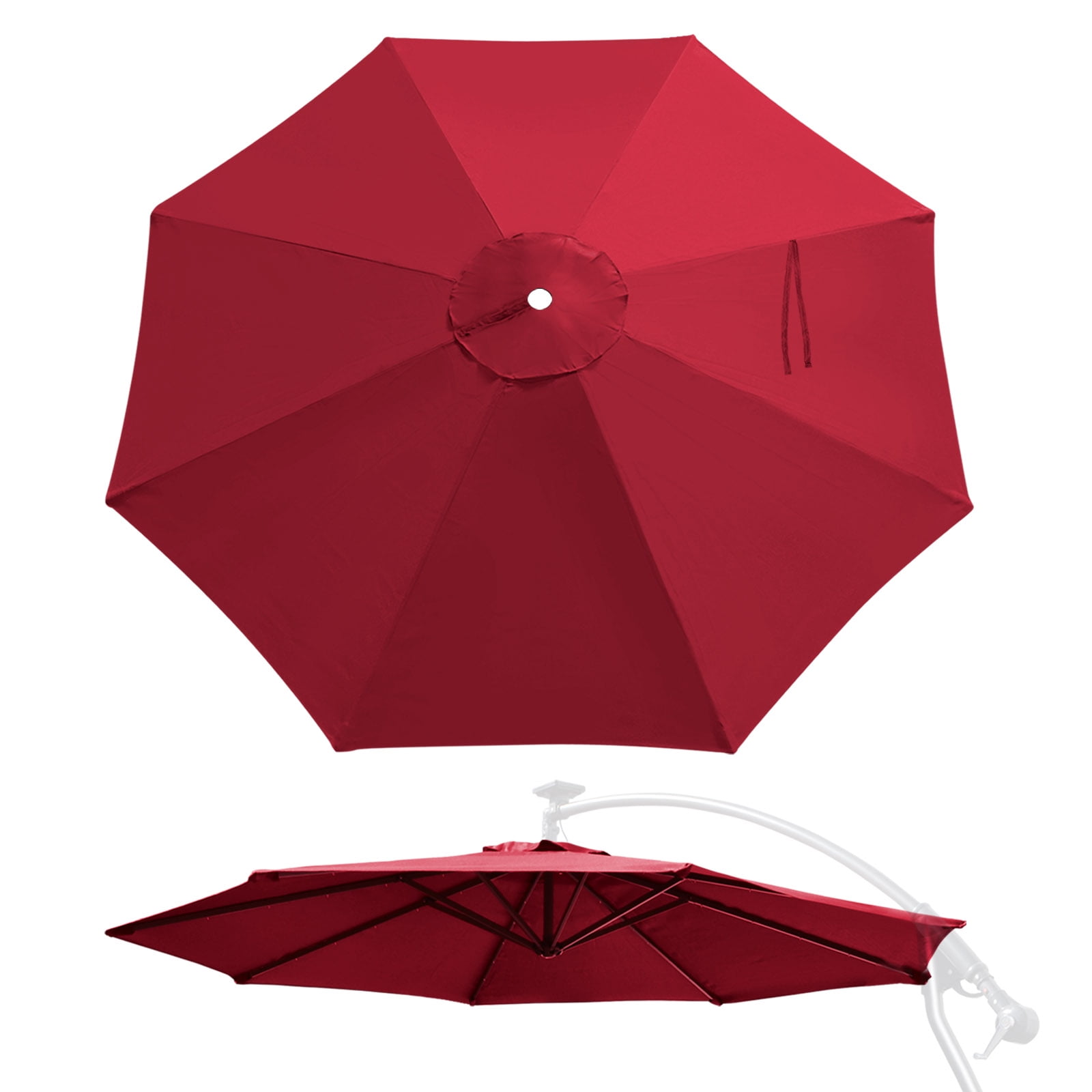 YardGrow 10ft 8 Ribs Umbrella Canopy Replacement for Cantilever ...