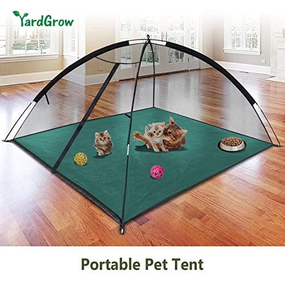 YardGrow Large Pet Cat Tents Outdoor Pet Play House Camping Tent ...