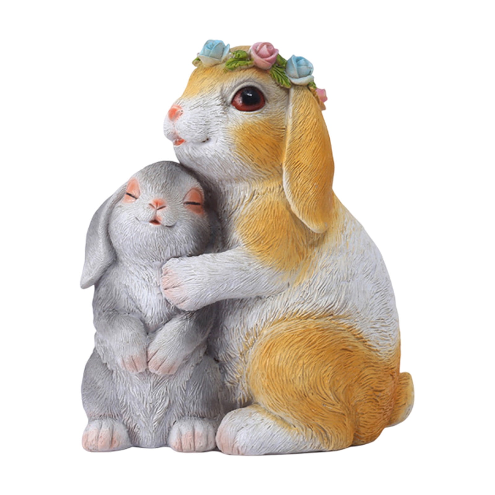 YardVibe Bunny Decor Figurines Garden Decorations, Cute Bunny Yard ...