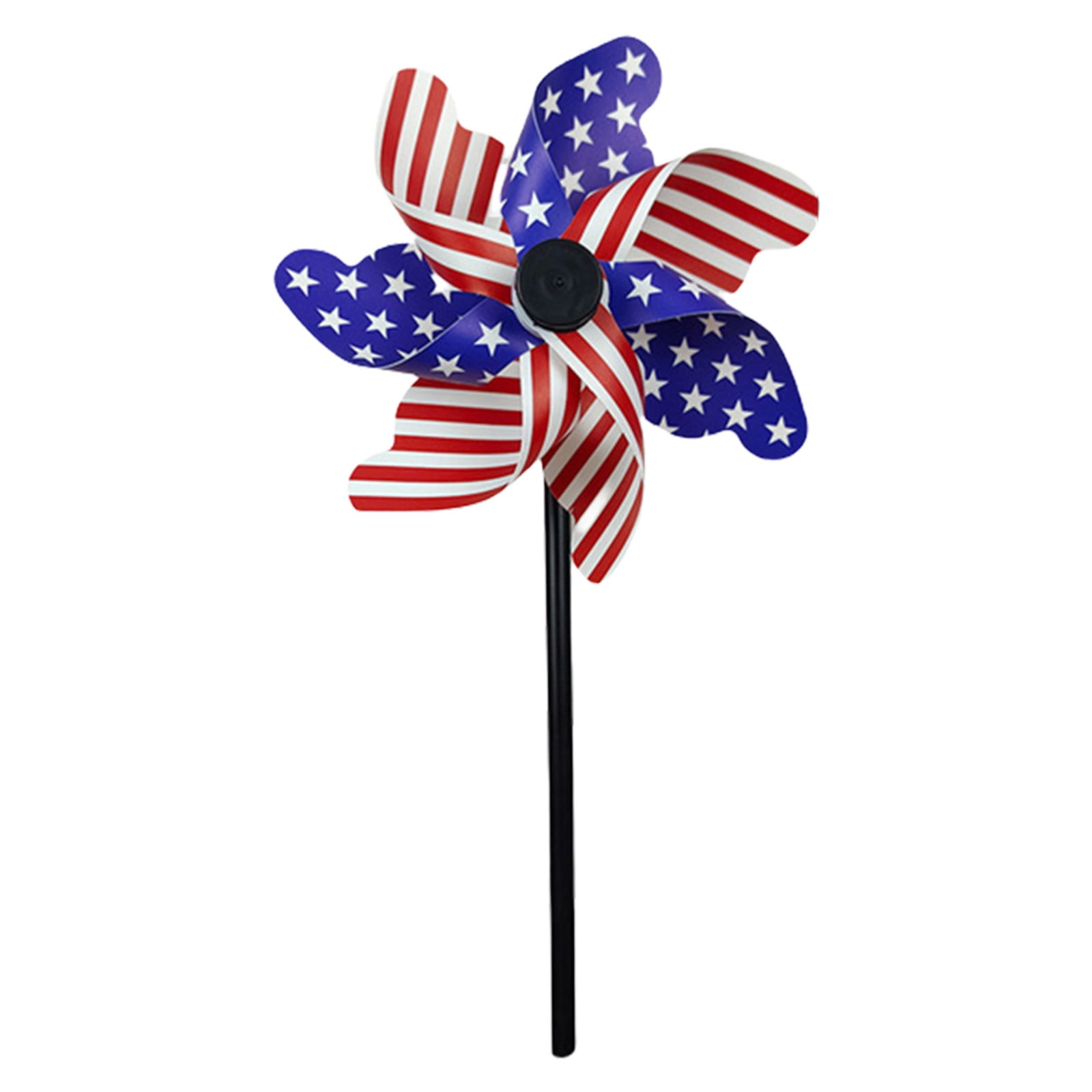 YardVibe Patriotic Pinwheels 13.8”H x 5.5”W Pre-Installed American Wind ...
