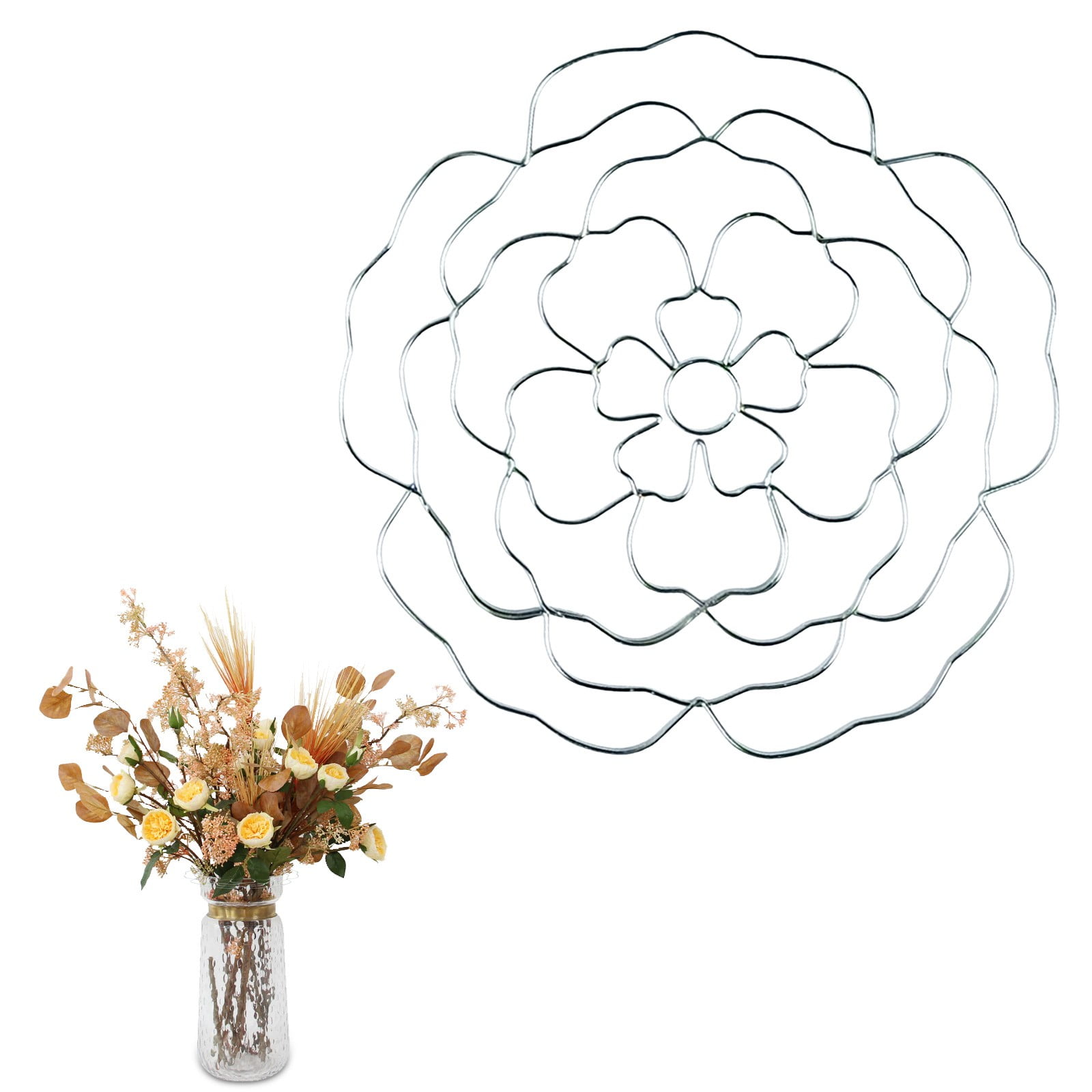 YardVibe Wire Flower Arranging Tool Metal Flower Arrangement Holder ...