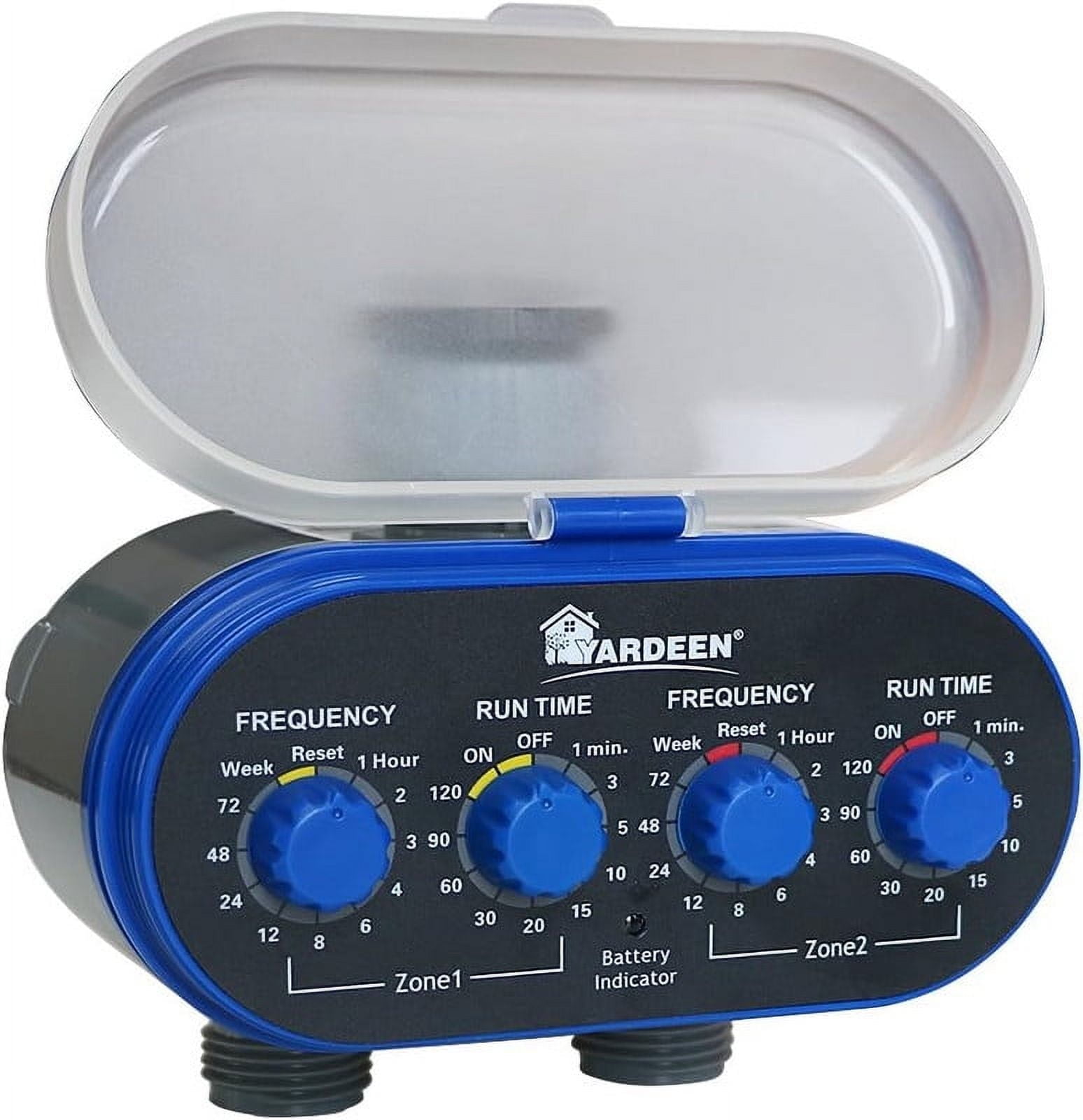 Yardeen Sprinkler Timer Garden Irrigation System Controller with Two ...