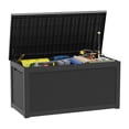 Yardgrace 320 Gallon Outdoor Storage Box, Extra Large Waterproof Resin ...