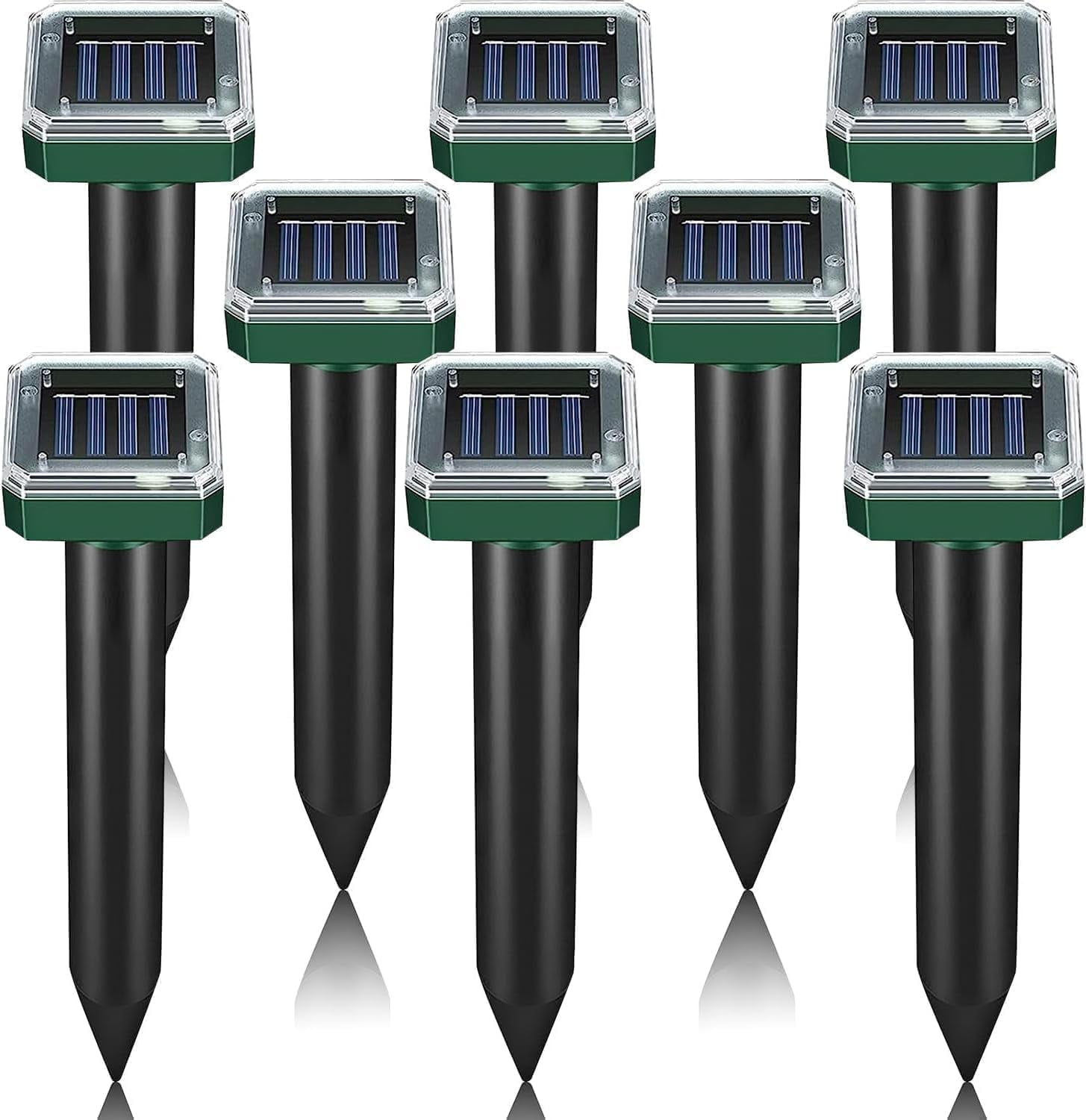 Yardgrace 8 Pack Solar Sonic Vibration Mole & Gopher Repellent ...