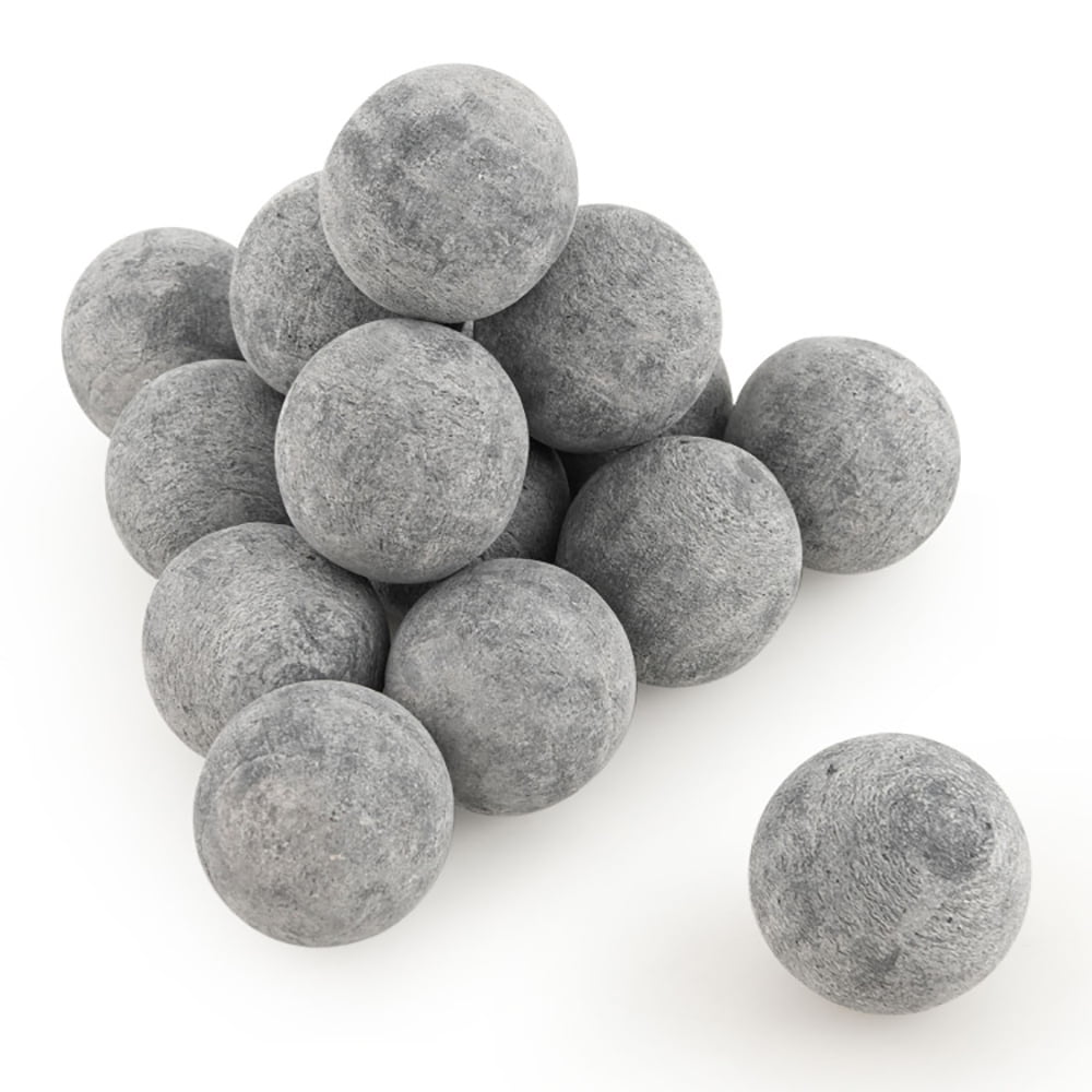 Yardi Yard 15 Pieces Ceramic Fiber Fire Balls for Outdoor Use-Gray ...