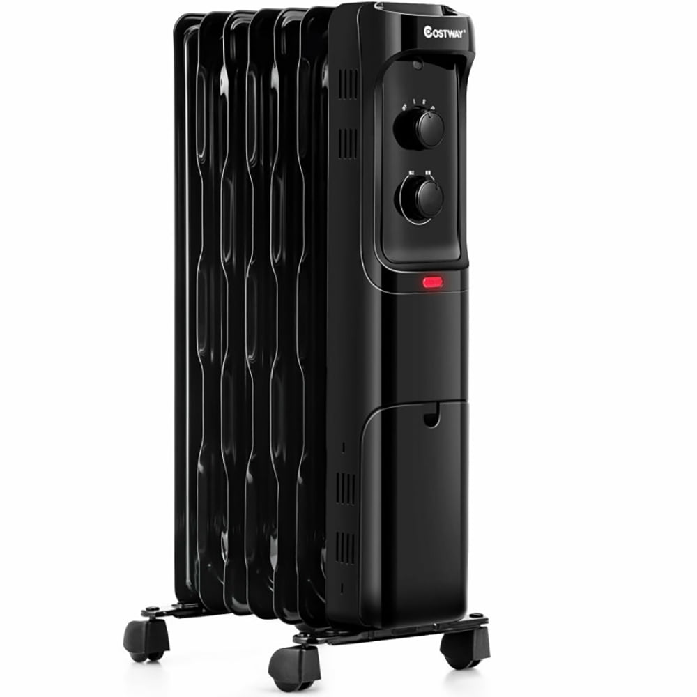 Yardi Yard 1500W Oil Filled Portable Radiator Space Heater with ...