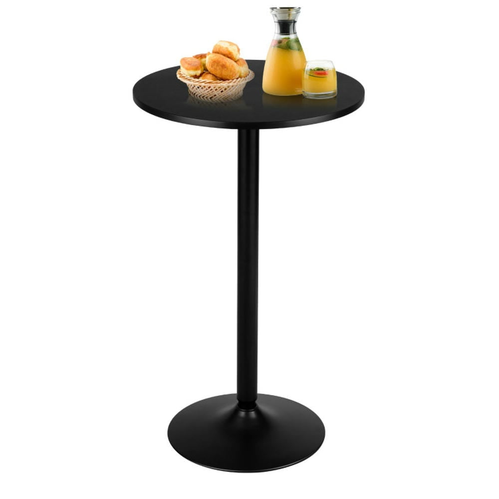Yardi Yard 24 Inch Modern Style Round Cocktail Table with Metal Base ...