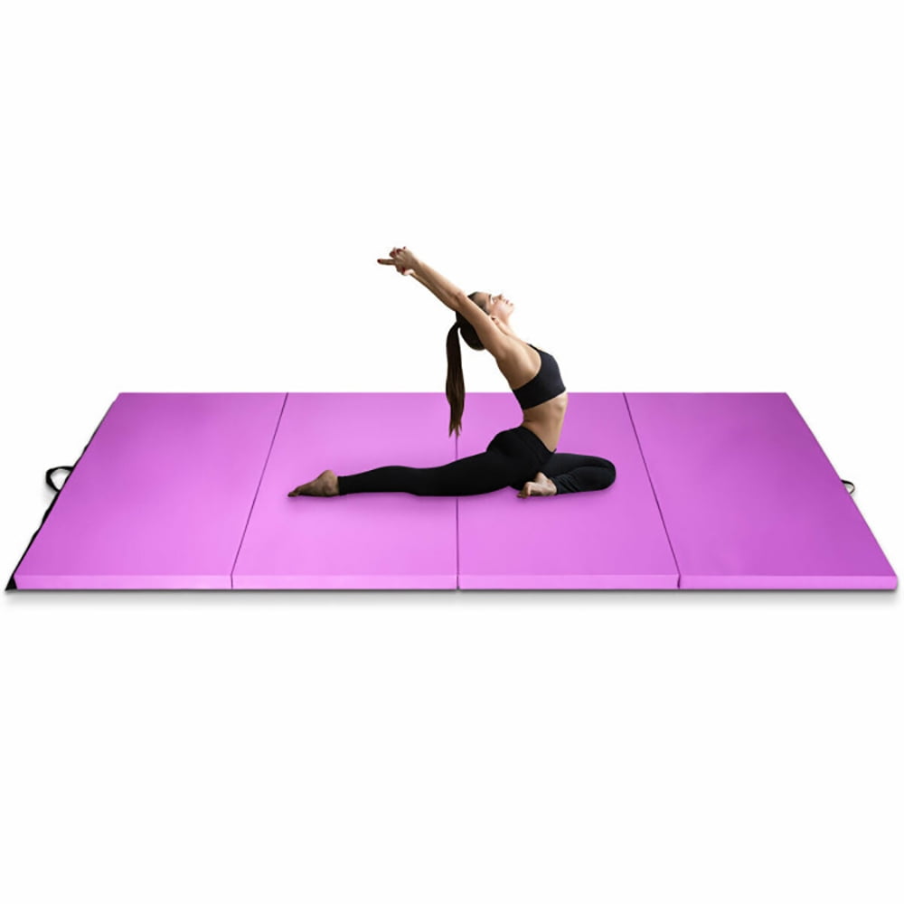 Yardi Yard 4' x 10' x 2" Folding Gymnastics Tumbling Gym Mat-Pink ...