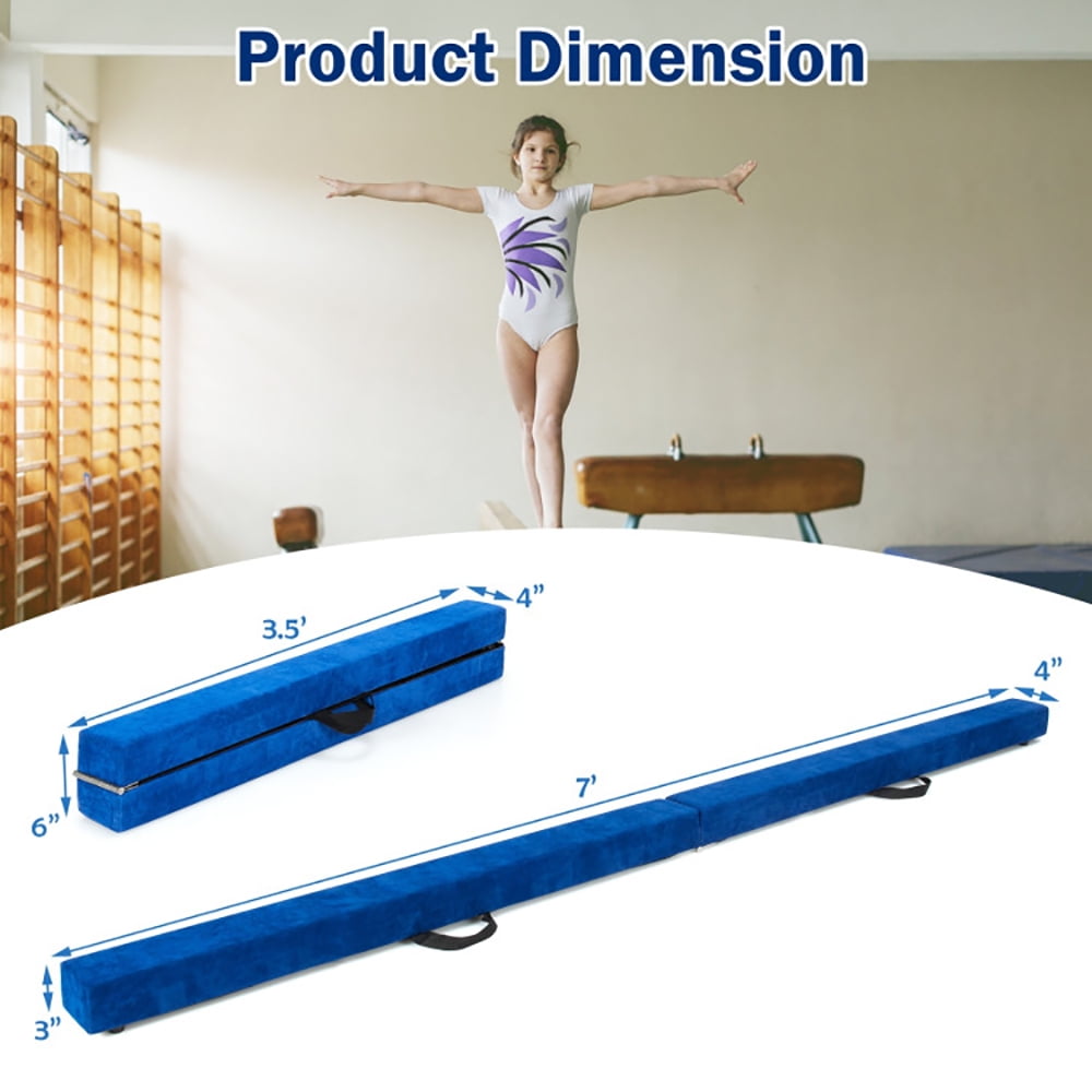 Yardi Yard 7 Feet Folding Portable Floor Balance Beam with Handles for ...