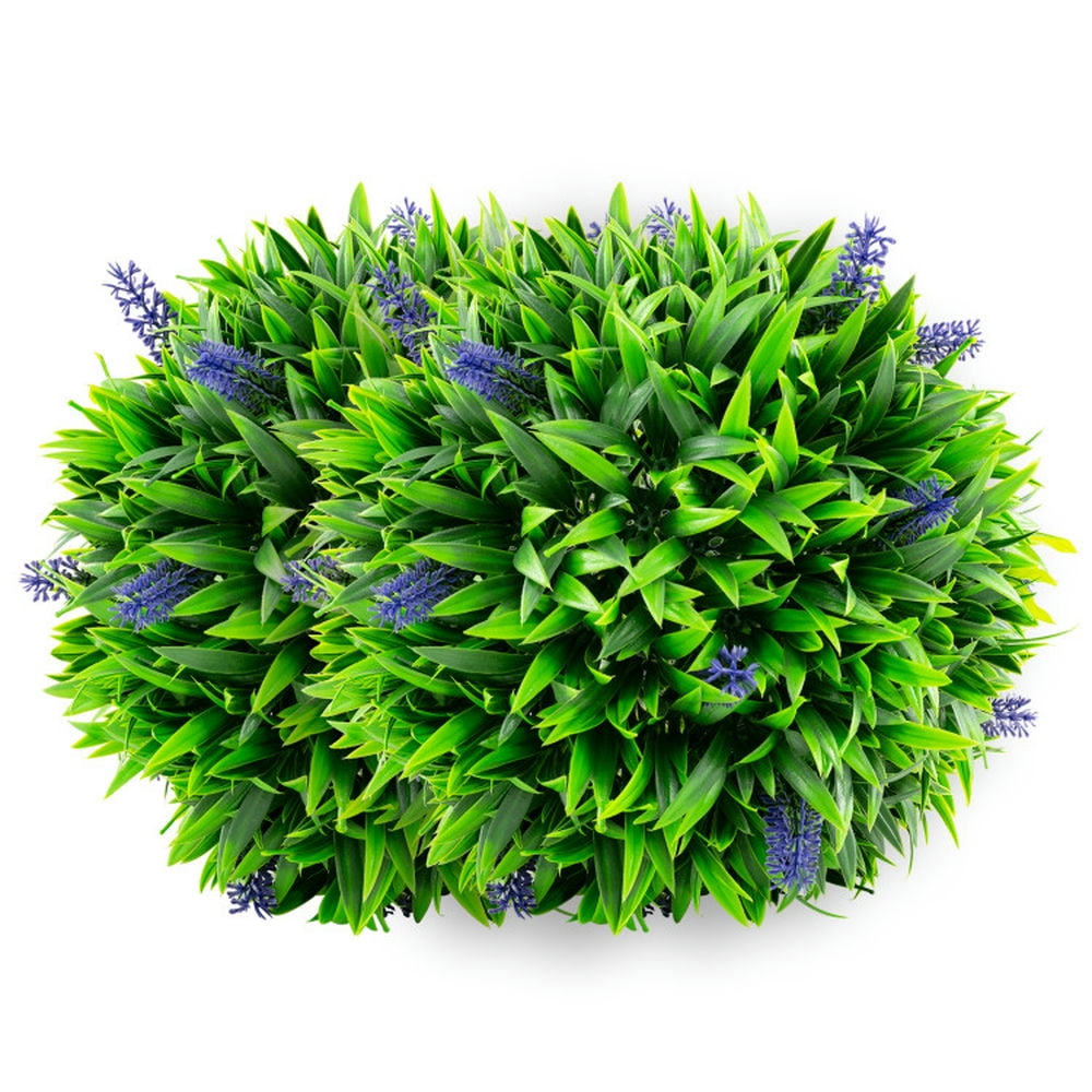 Yardi Yard Artificial Lavender Topiary Ball Set of 2, Artificial Balls ...