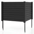 Yardi Yard Outdoor Fence with 20 Inch Long Stakes, PVC Air Conditioner ...