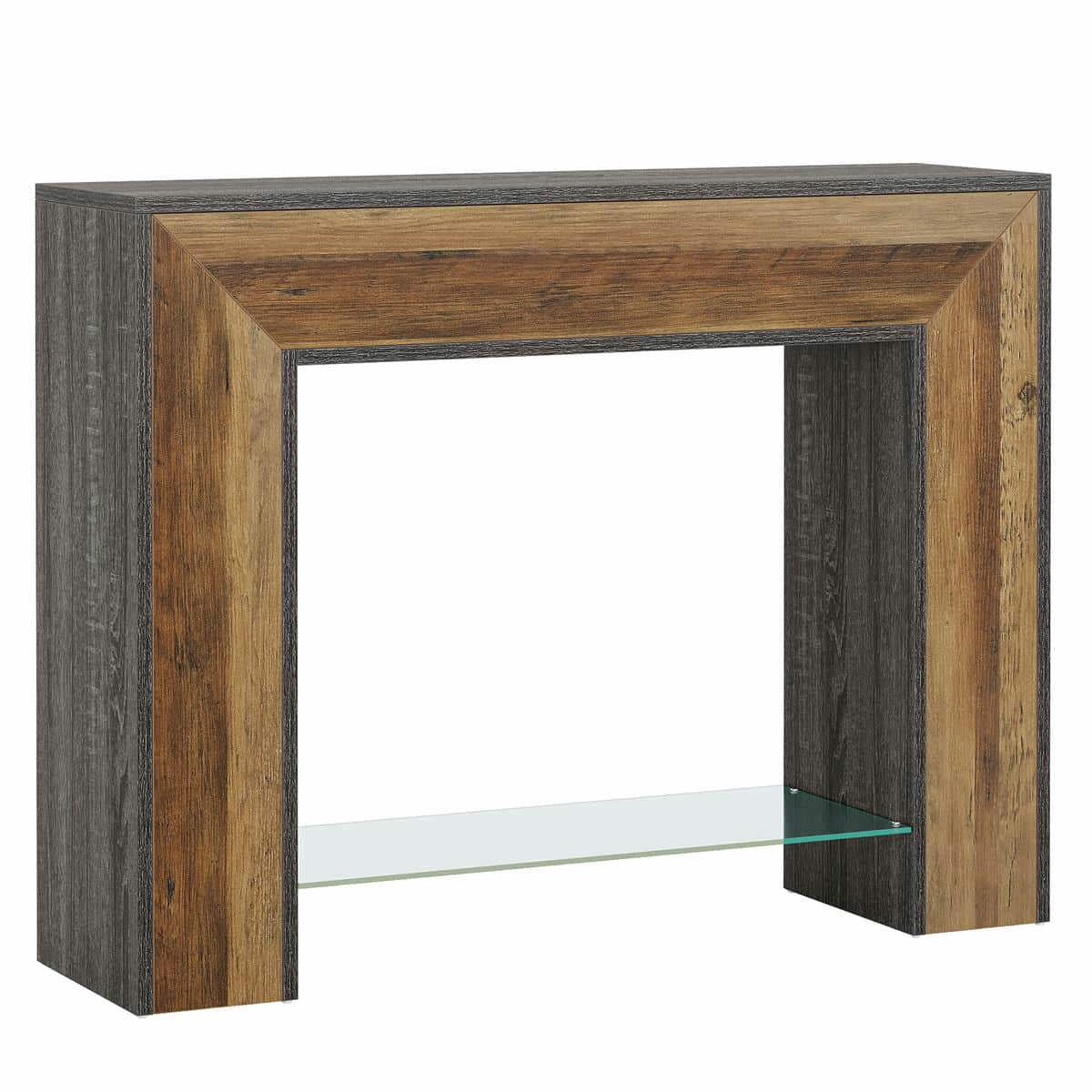 Yardi Yarda 41.34" Console Table, Farmhouse Sofa Table with Dual-Tone ...