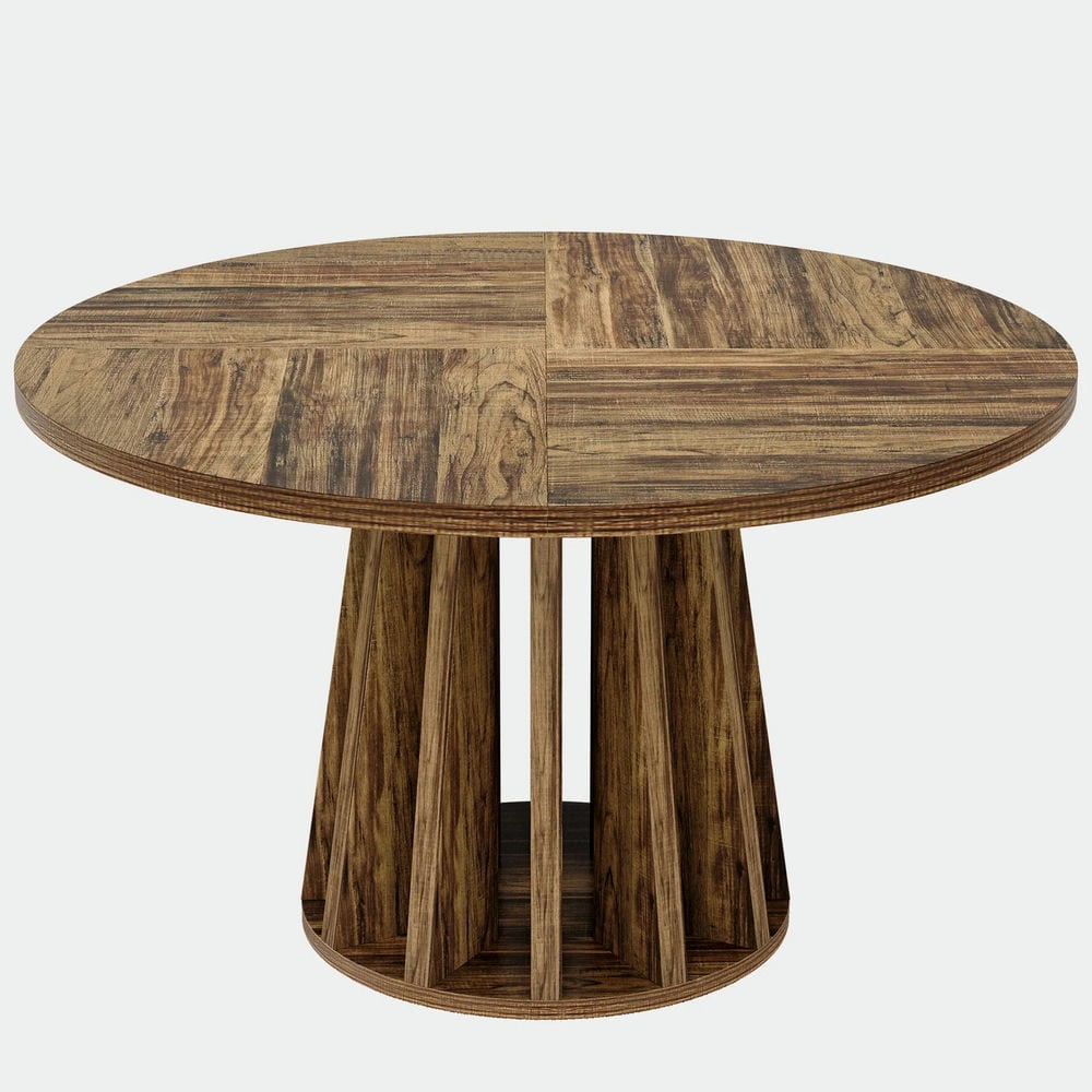 Yardi Yarda 47" Dining Table, Round Kitchen Table for 4-6 People ...