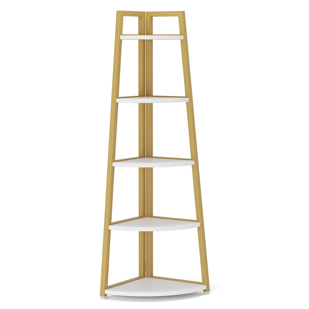 Yardi Yarda 5-Tier Corner Shelf, 70" Tall Corner Ladder Shelf Small ...