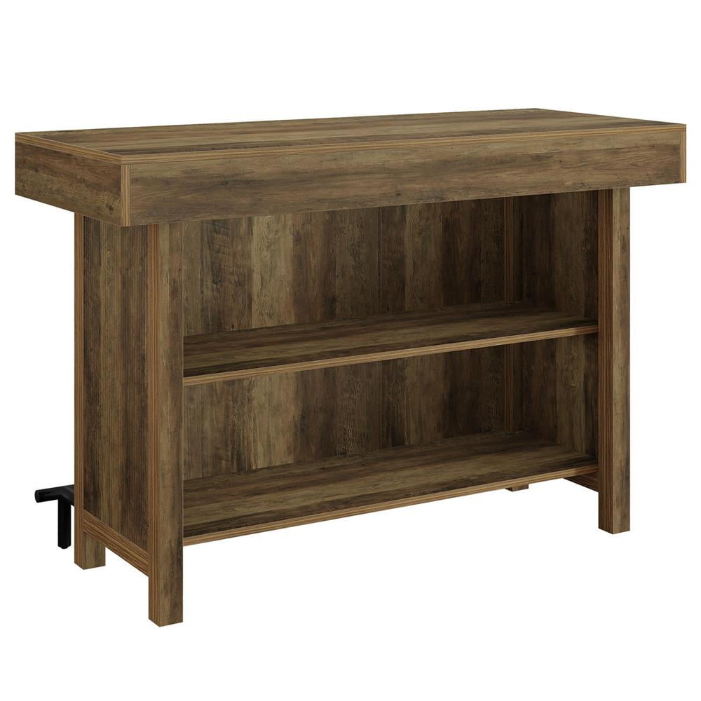 Yardi Yarda 57.48-Inch Bar Table, Industrial Counter Height Pub Table ...