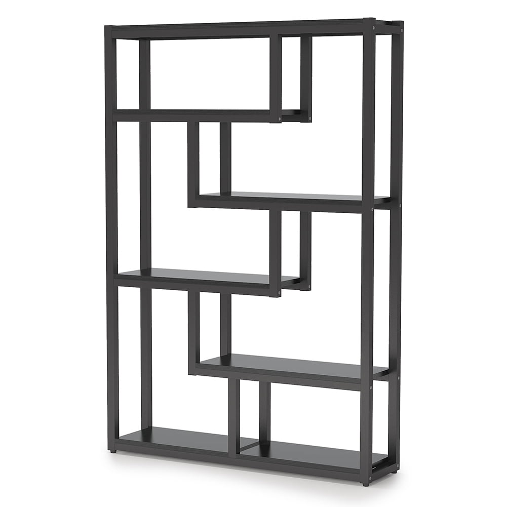 Yardi Yarda 6-Tier Bookshelf, 69" Industrial Etagere Bookcase with ...