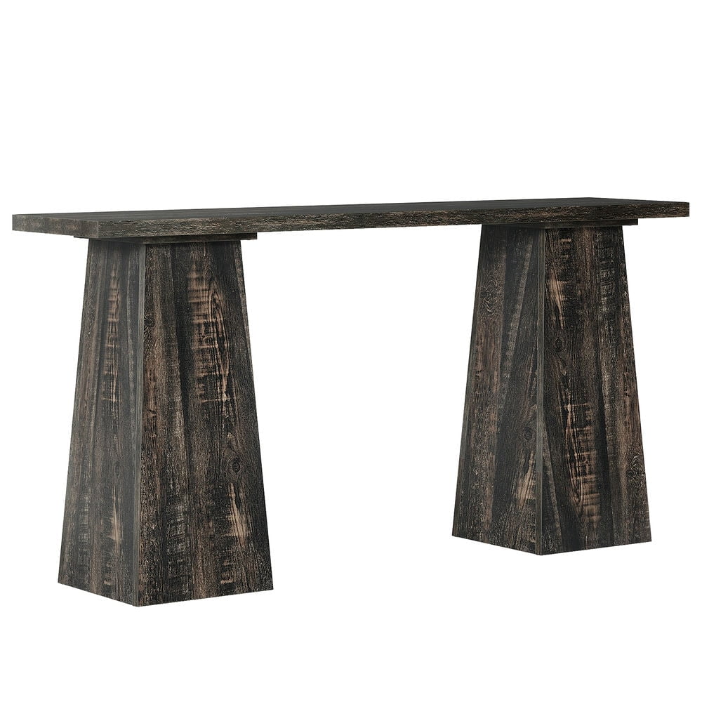 Yardi Yarda 63" Console Table, Wood Narrow Sofa Hallway Table, Gray ...