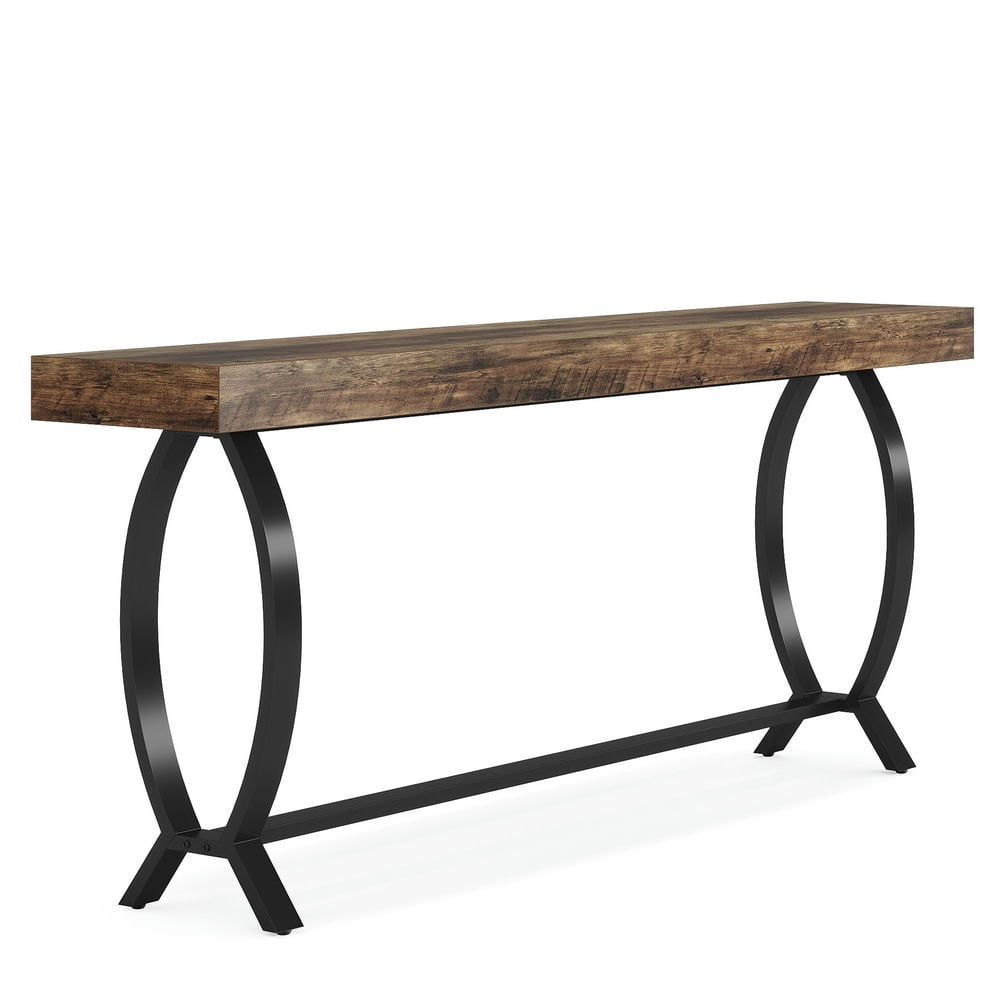 Yardi Yarda 70.8" Console Table, Farmhouse Sofa Table Narrow Entryway ...