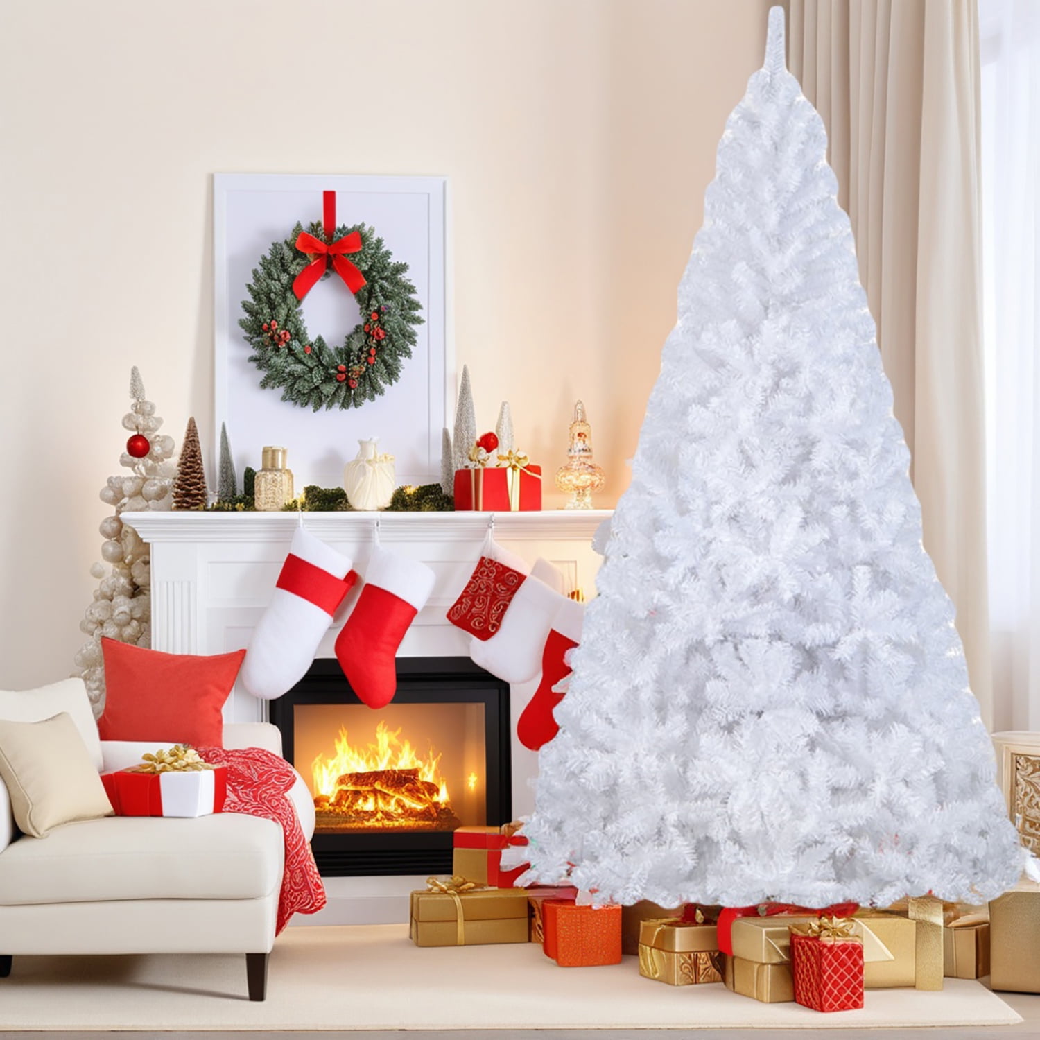 Yardi Yarda 8 Feet Christmas Tree, Eco-friendly Material Lifelike ...