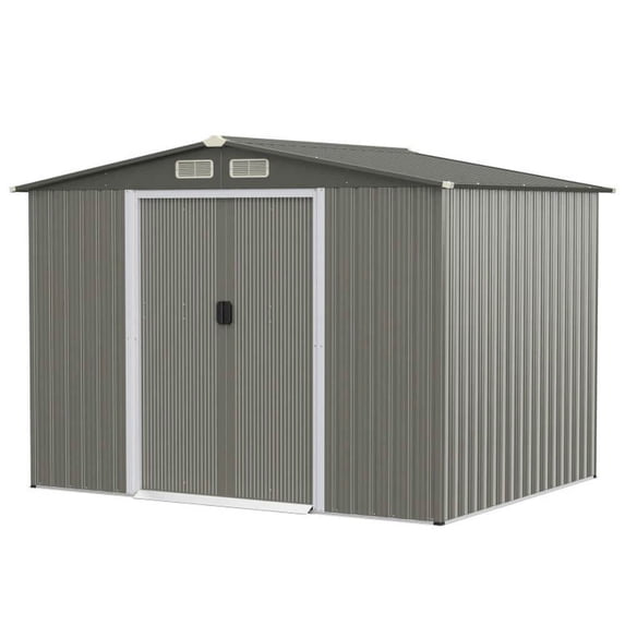 Yardi Yarda 8 x 6 Feet Galvanized Steel Storage Shed, Multipurpose ...