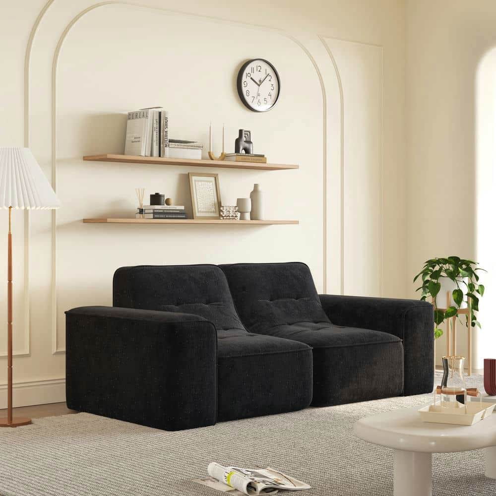 Yardi Yarda 83.6" Modular Sectional 3-Seater Sofa, Modern Sparkling ...