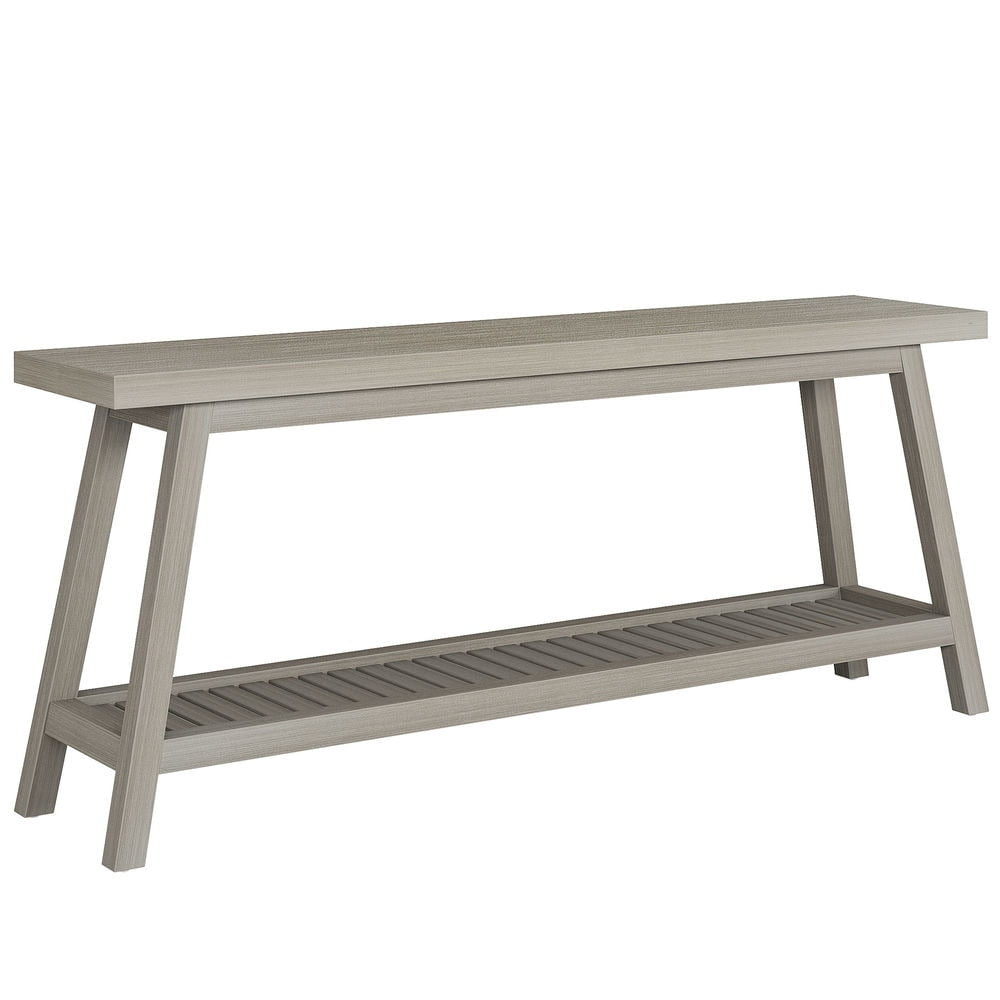 Yardi Yarda Farmhouse Console Table, 70.9" Entryway Table 2-Tier Sofa ...