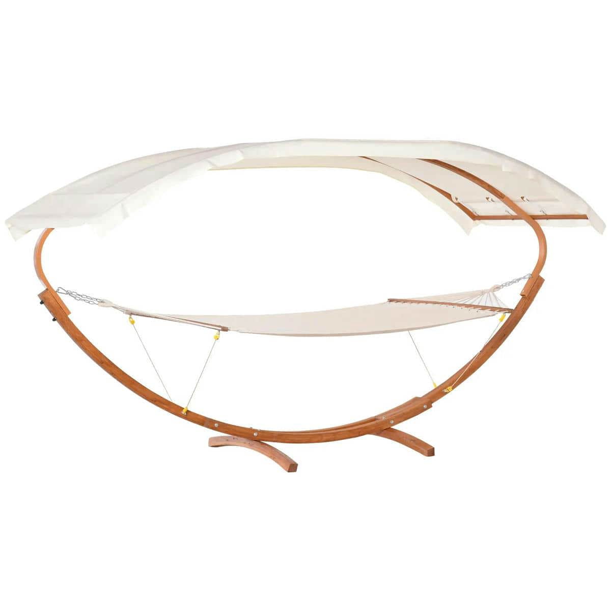 Yardi Yarda Outdoor Hammock with Stand & Accessories, Natural Cotton ...
