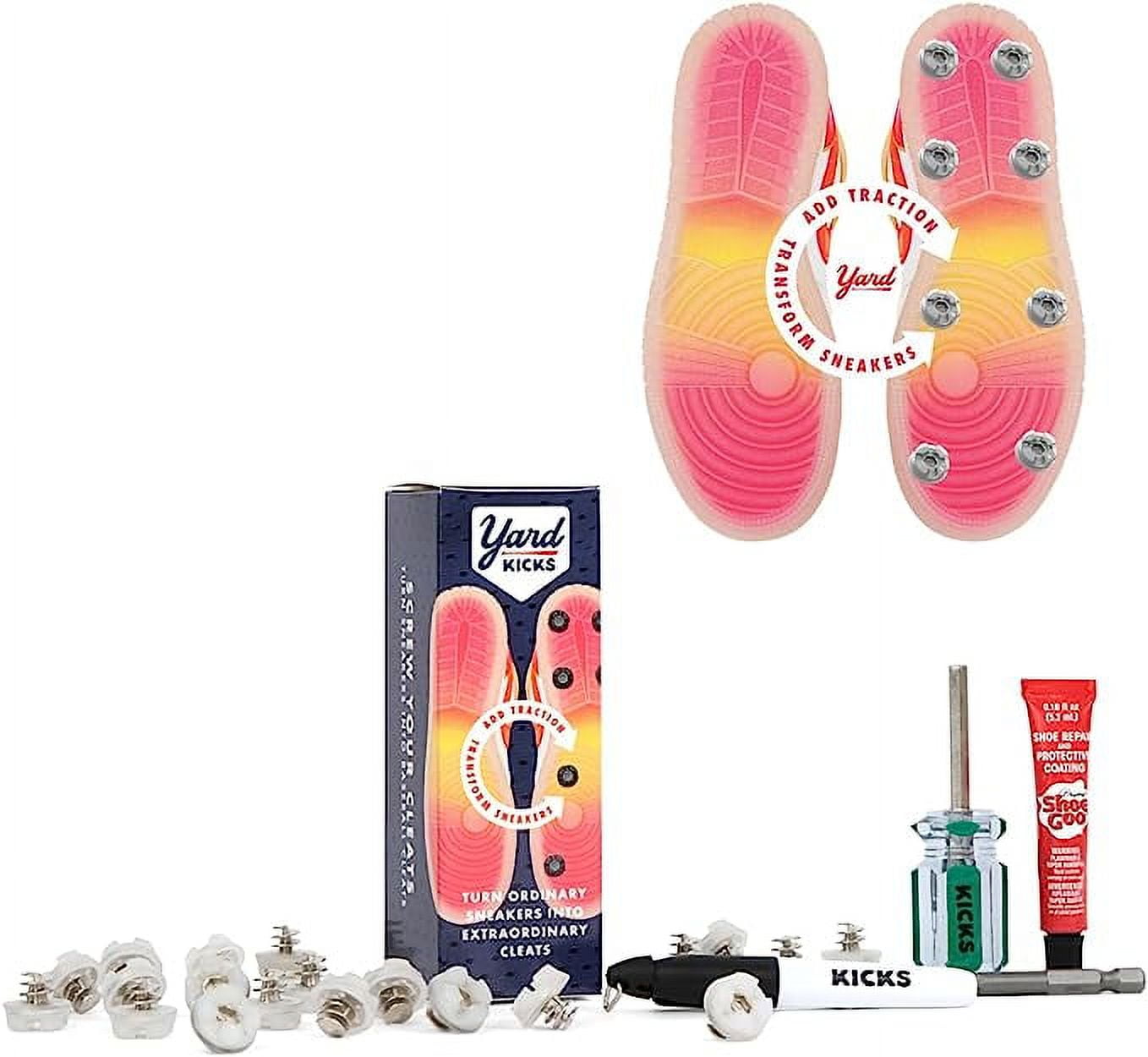 Yardkicks Unisex Custom DIY Cleats, Rubber Shoes, Traction Kit for ...