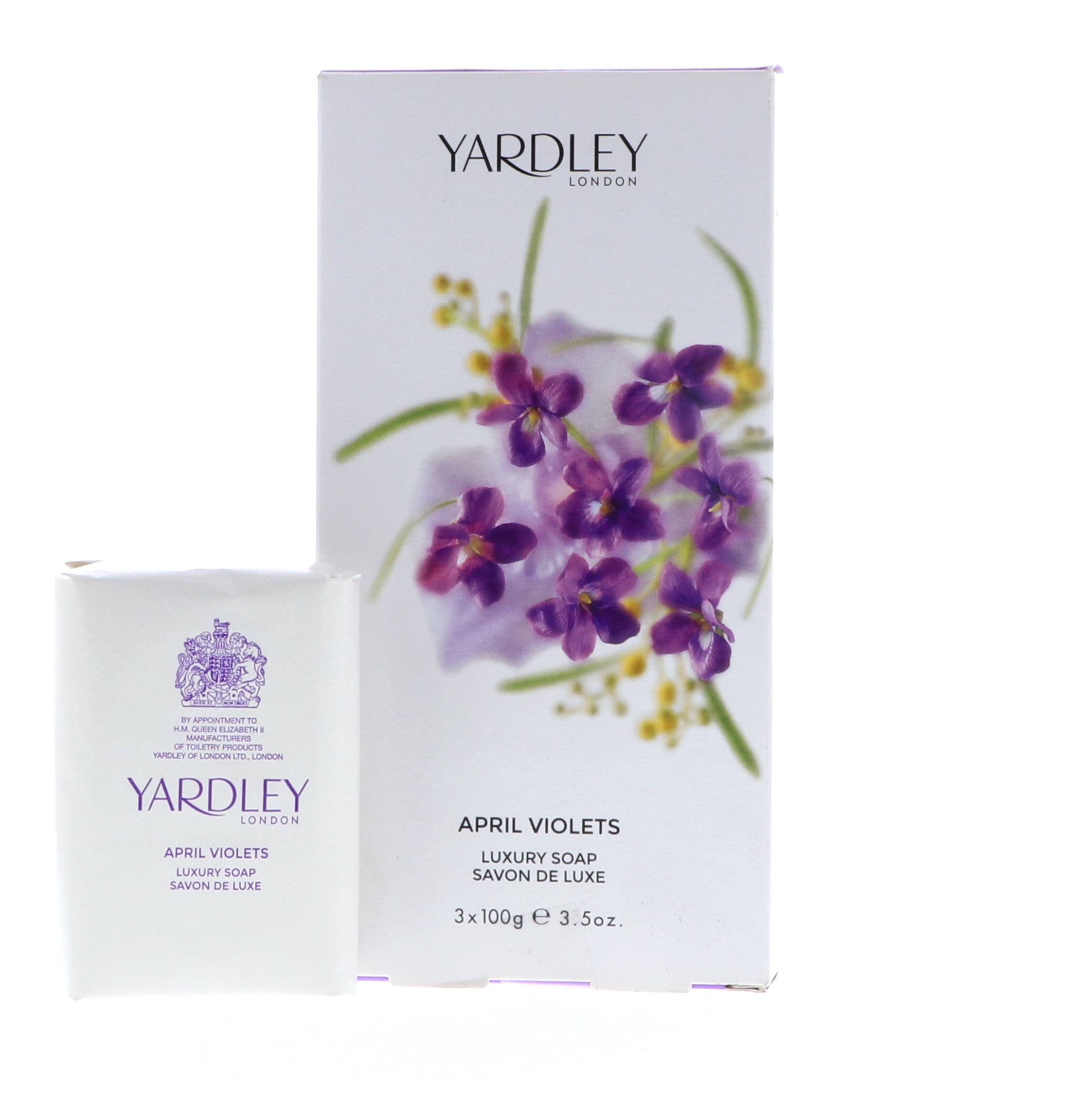 Yardley April Violets Luxury Soap, 3 x 3.5 oz - Walmart.com